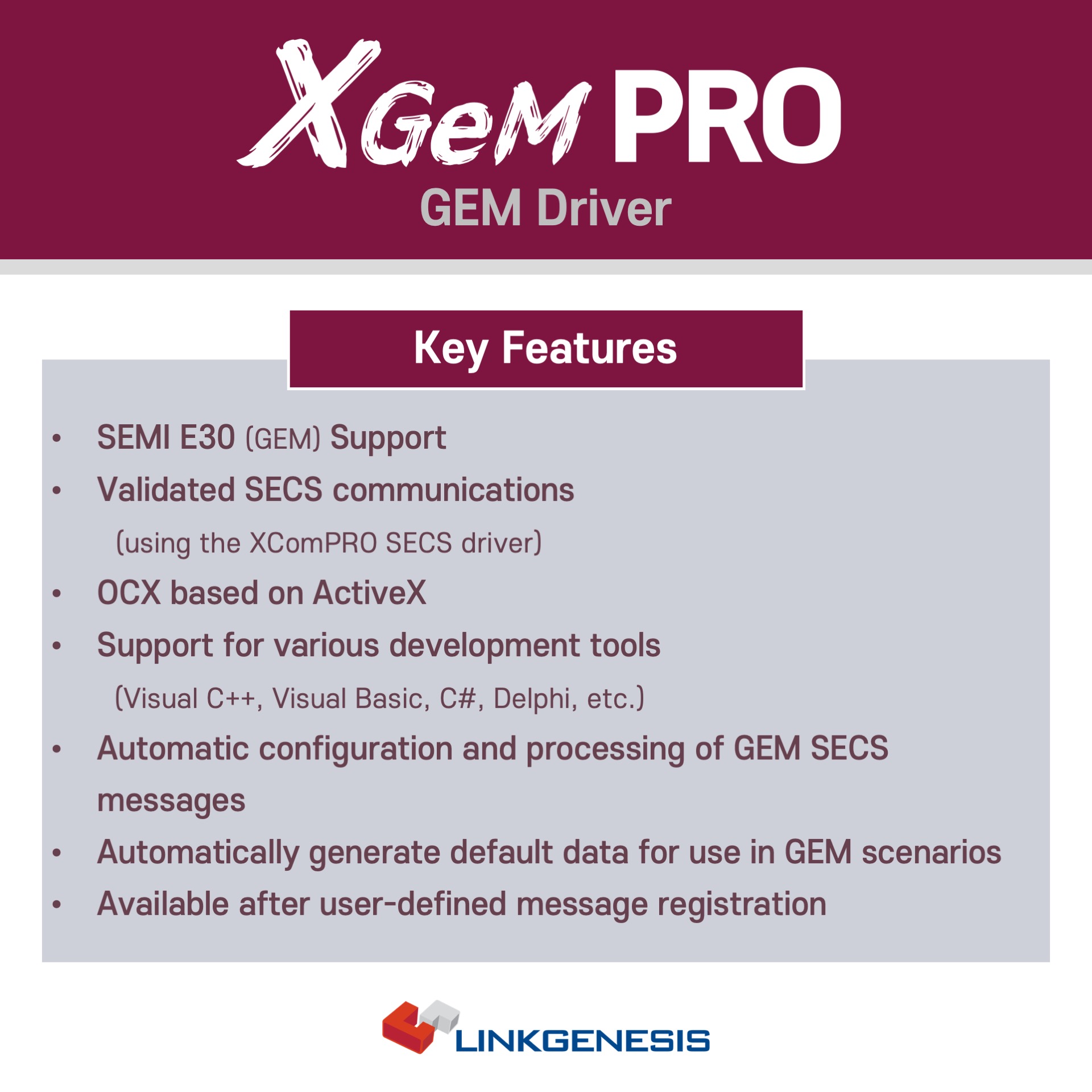 手軽なGEM通信環境をXGemPROで構築してください。 - Total Smart Factory Solution, System ...